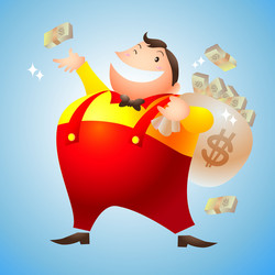 Happy Rich Man Vector Images (over 5,000)