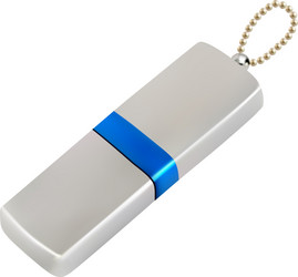 Blue usb flash drive Royalty Free Vector Image
