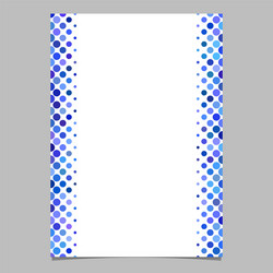 Blue circle pattern page template - design from Vector Image