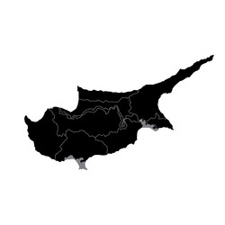 Cyprus map icon Royalty Free Vector Image - VectorStock