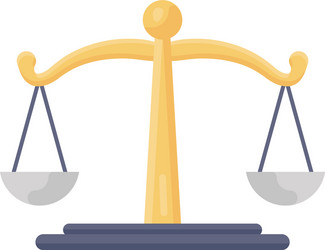 Unbalanced scale of justice Royalty Free Vector Image
