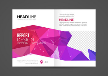 Horizontal brochure template layout design Vector Image