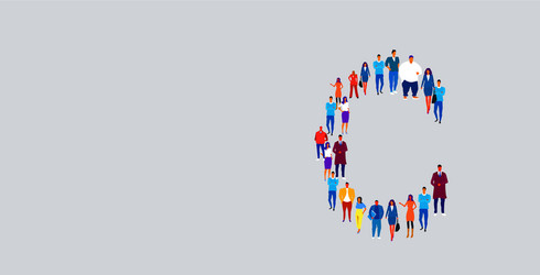 Group People Shape Letter C Vector Images (34)