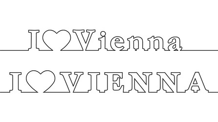 Vienna banner with name federal Royalty Free Vector Image