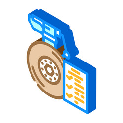 Landing gear check aircraft color icon Royalty Free Vector