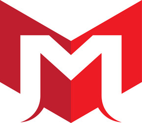 Letter m symbol Royalty Free Vector Image - VectorStock