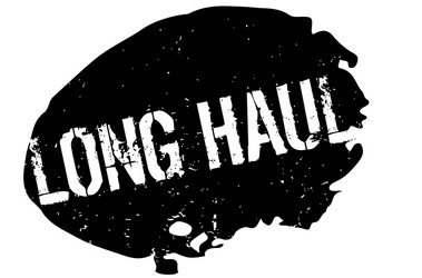 Long haul rubber stamp Royalty Free Vector Image