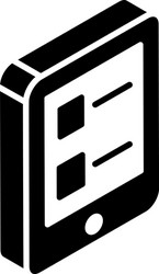 Mobile list Royalty Free Vector Image - VectorStock