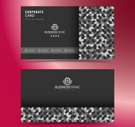 Business card double-sided card design Royalty Free Vector