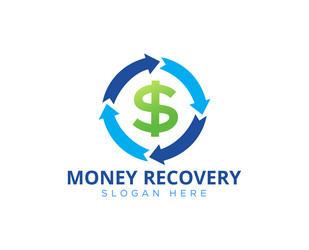 Money recovery logo design templates Royalty Free Vector