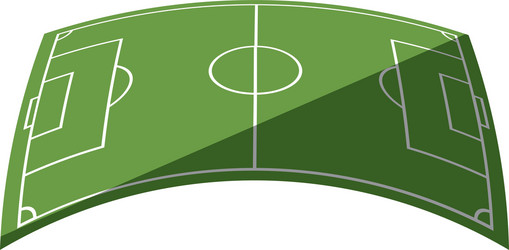 Soccer field camp isolated icon Royalty Free Vector Image