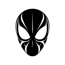 Spider man mask silhouette graphics perfect Vector Image