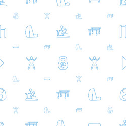 Active icons pattern seamless white background Vector Image