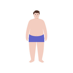Obese boy concept Royalty Free Vector Image - VectorStock