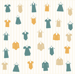 Clothes seamless pattern Royalty Free Vector Image