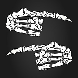 Skeleton Hand Pointing Vector Images (over 170)