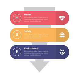 Hse health safety environments infographics Vector Image