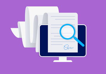 Review document concept Royalty Free Vector Image