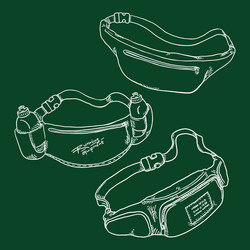 Sketch paper bag for grocery shopping Royalty Free Vector