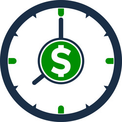 Money time logo icon design Royalty Free Vector Image