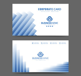 A business card double-sided design Royalty Free Vector