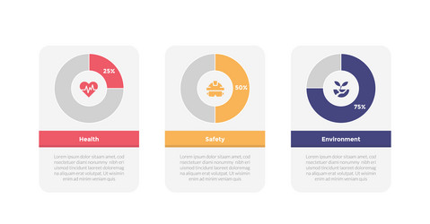 Hse health safety environments infographics Vector Image