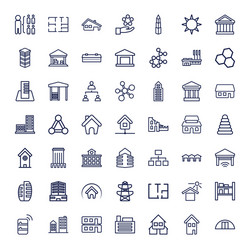 15 structure icons Royalty Free Vector Image - VectorStock
