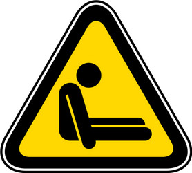 Compressed gas warning symbol bottle hazard Vector Image