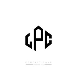 Lpc logo letter design Royalty Free Vector Image
