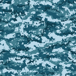 Military camouflage seamless pattern blue colors Vector Image