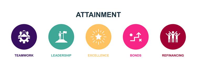 Teamwork leadership excellence strategy Royalty Free Vector