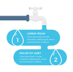 Modern sewage system infographics Royalty Free Vector Image