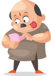 Cartoon a shopkeeper Royalty Free Vector Image