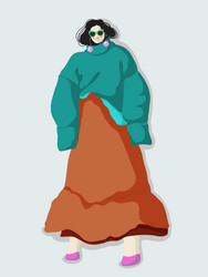 Fashion street style design Royalty Free Vector Image