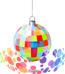 Retro disco ball concept Royalty Free Vector Image