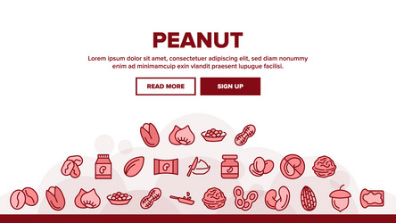 National peanut butter banner design Royalty Free Vector