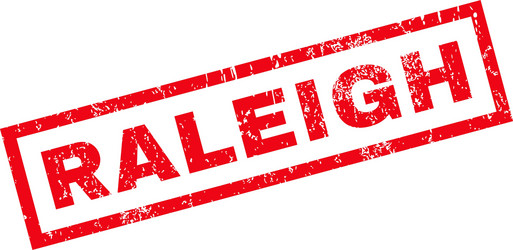 Raleigh rubber stamps Royalty Free Vector Image