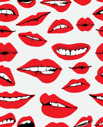 Seamless lips background Royalty Free Vector Image