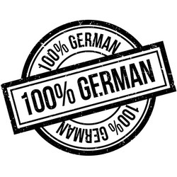 100 percent german rubber stamp Royalty Free Vector Image