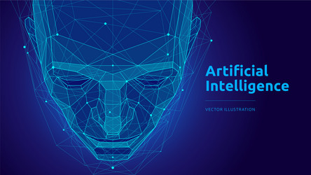 Artificial intelligence ai concept background Vector Image