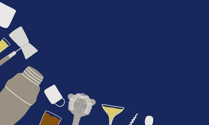 Beautiful background with bartending Royalty Free Vector