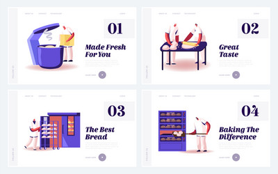 Bread production icon set Royalty Free Vector Image