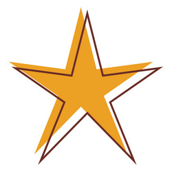Sharp star stoke icon 01 Royalty Free Vector Image