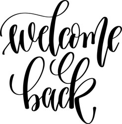Welcome back to school funny letters Royalty Free Vector