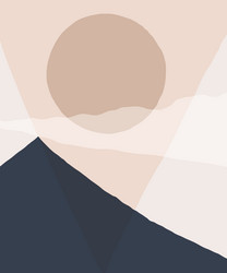 Abstract landscape background silhouette ofthe Vector Image