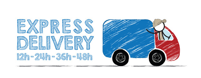 Stickman Delivery Vector Images (over 110)