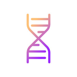 Dna molecule pixel perfect gradient linear ui icon