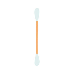Eco friendly bamboo q tip Royalty Free Vector Image