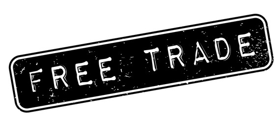 Free trade rubber stamp Royalty Free Vector Image
