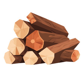 Woodpile stack of timber logs Royalty Free Vector Image